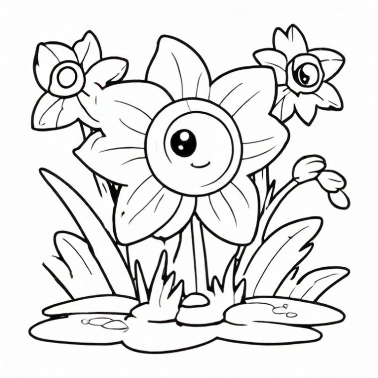 Daffodil Drawing - How To Draw A Daffodil Step By Step