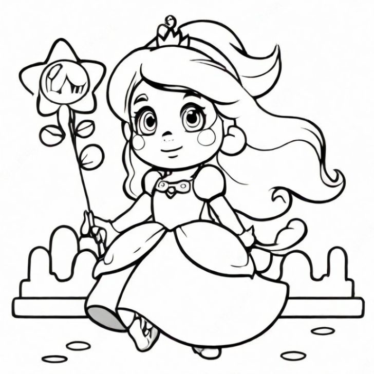Princess Peach Drawing - How To Draw Princess Peachy Step By Step