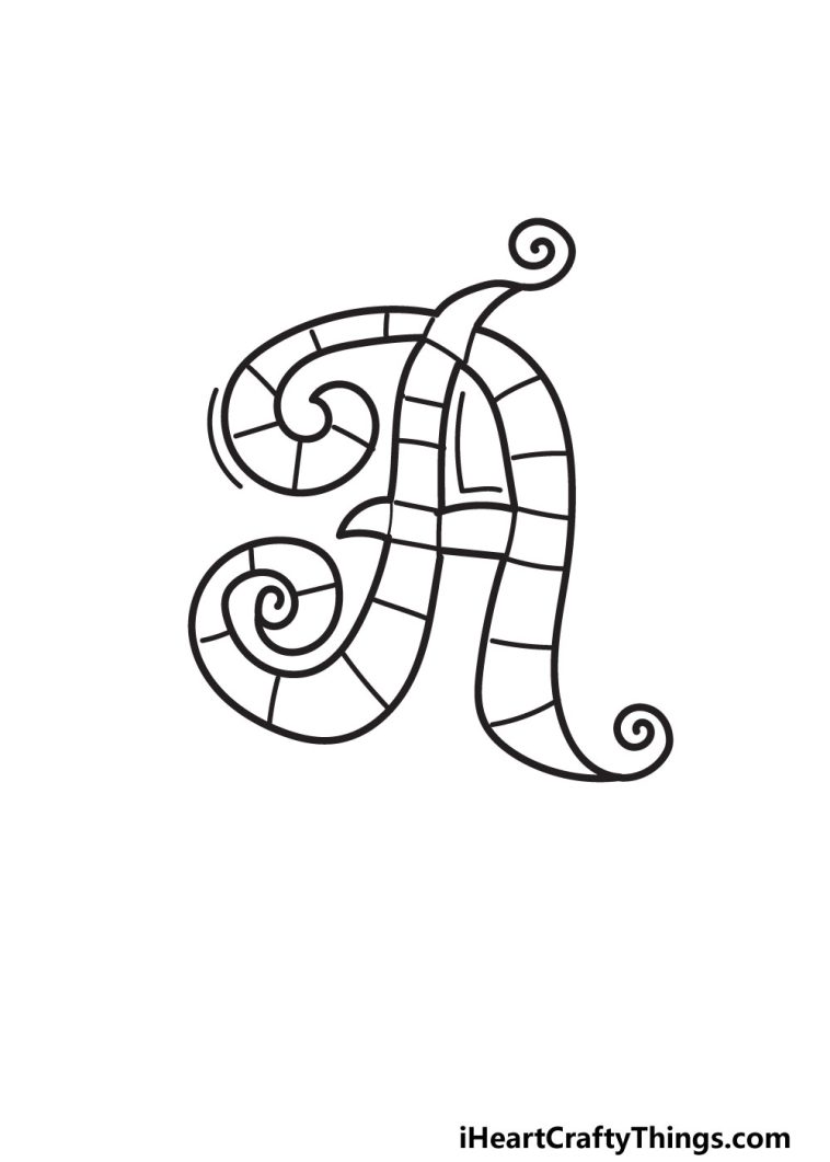 Fancy Letter A: Draw Your Own Fancy Letter A In 7 Easy Steps