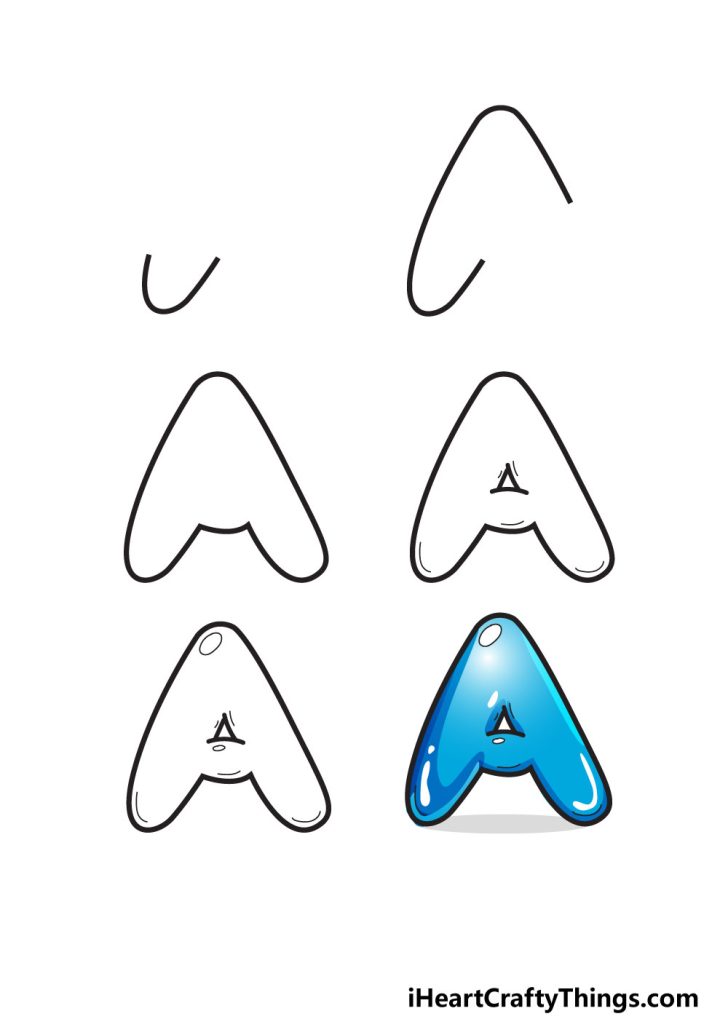 Bubble Letter A: Draw Your Own Bubble A In 6 Easy Steps