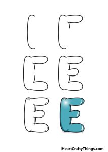 Bubble Letter E: Draw Your Own Bubble E In 6 Easy Steps