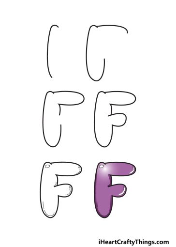 Bubble Letter F: Draw Your Own Bubble F In 5 Easy Steps