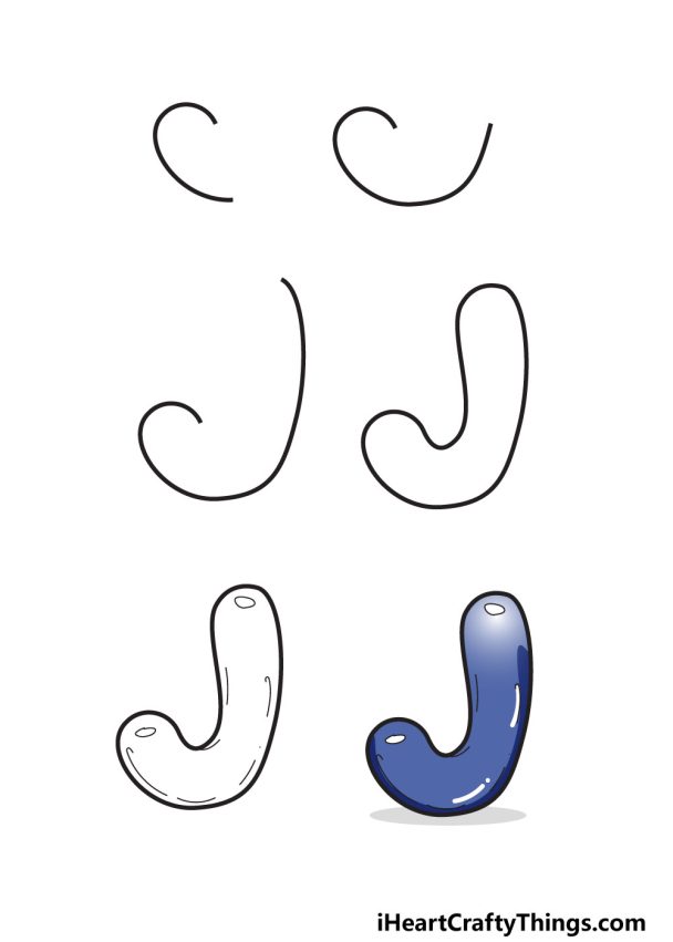 Bubble Letter J: Draw Your Own Bubble J In 6 Easy Steps
