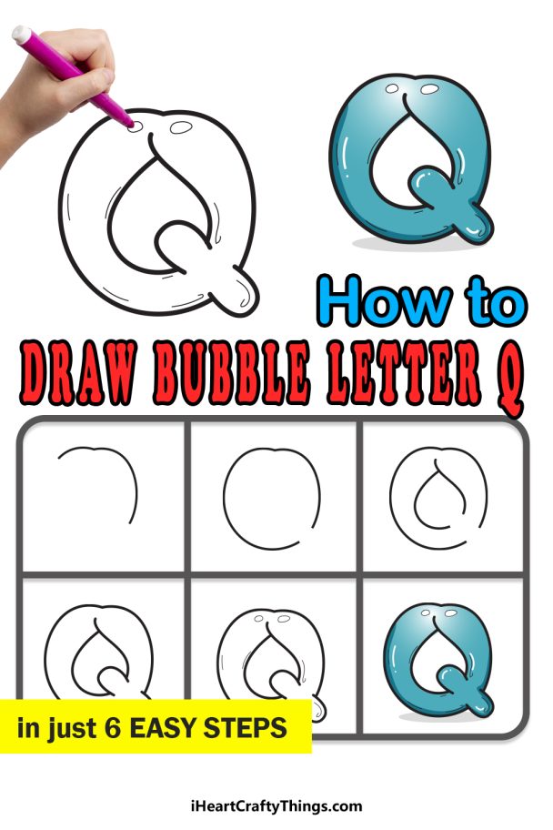Bubble Letter Q: Draw Your Own Bubble Q In 6 Easy Steps