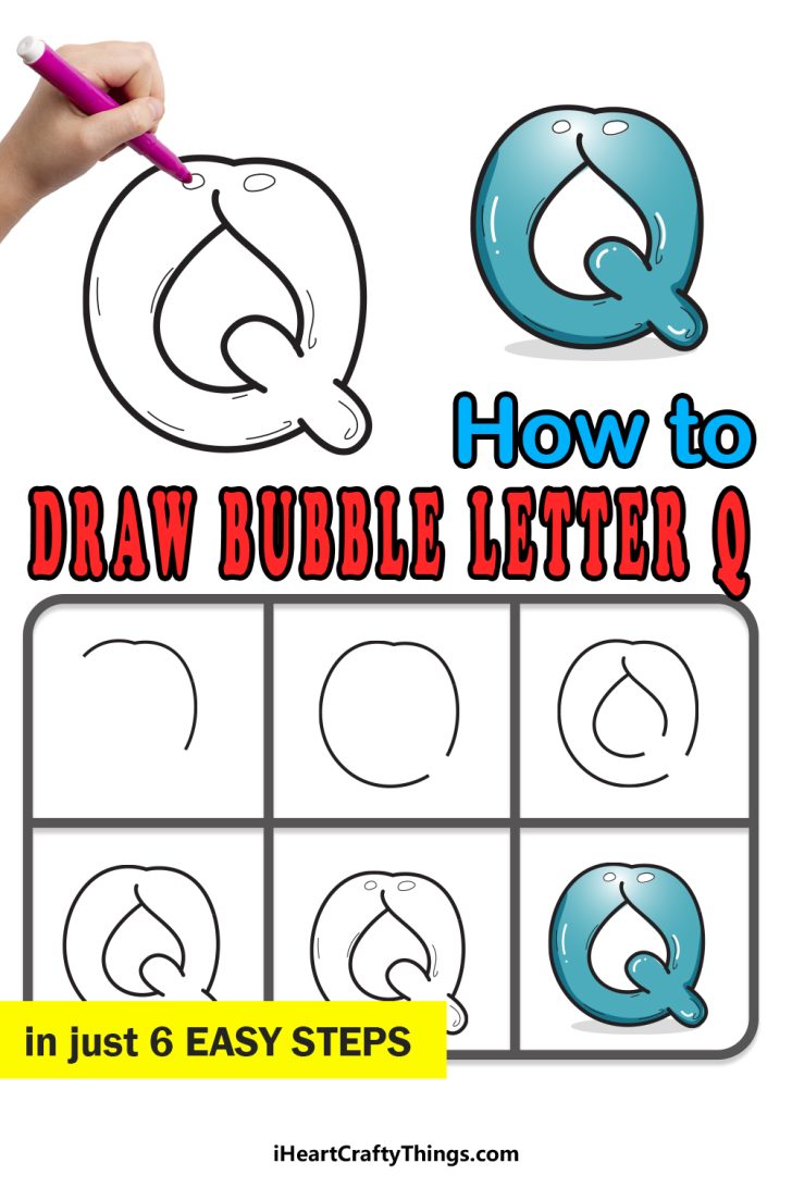 Bubble Letter Q: Draw Your Own Bubble Q In 6 Easy Steps