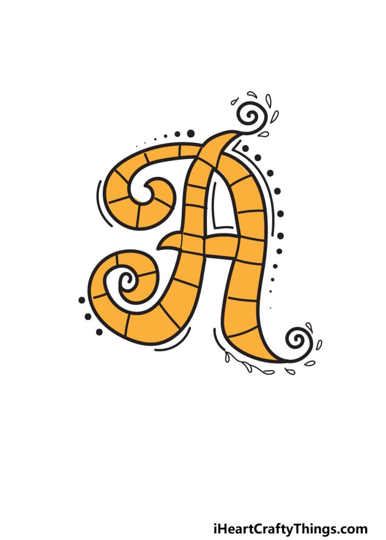 Fancy Letter A: Draw Your Own Fancy Letter A In 7 Easy Steps