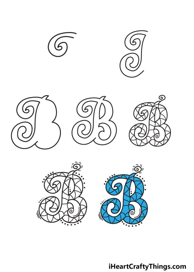 Fancy Letter B: Draw Your Own Fancy Letter B In 7 Easy Steps