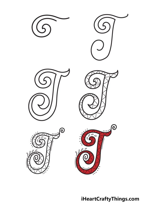 Fancy Letter J: Draw Your Own Fancy Letter J In 6 Easy Steps