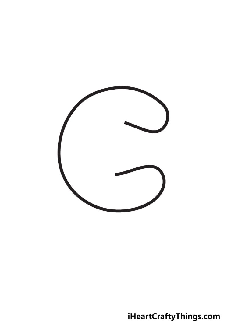 Bubble Letter C - Draw Your Own Bubble C In 6 Easy Steps