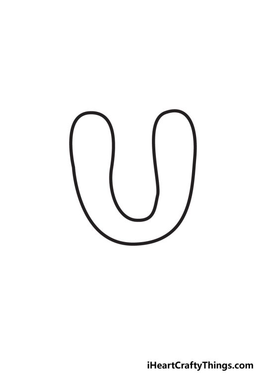 Bubble Letter U: Draw Your Own Bubble U In 6 Easy Steps
