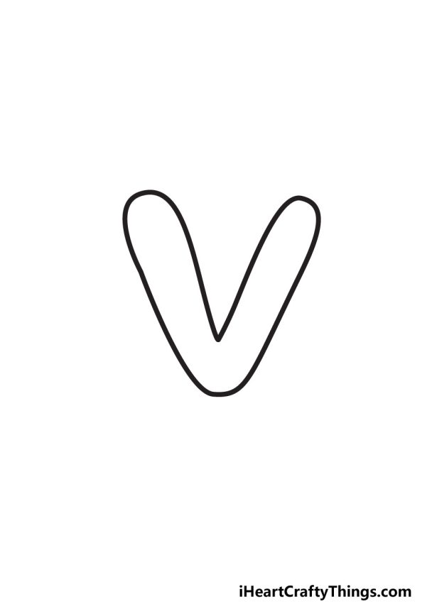 Bubble Letter V: Draw Your Own Bubble V In 6 Easy Steps