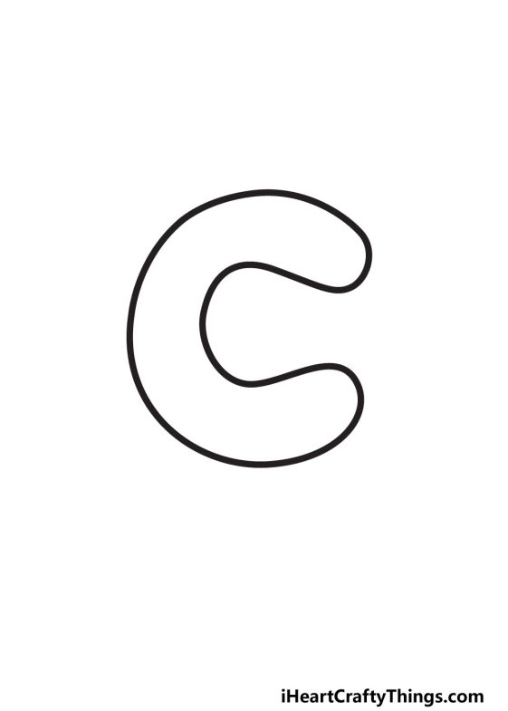 Bubble Letter C - Draw Your Own Bubble C In 6 Easy Steps