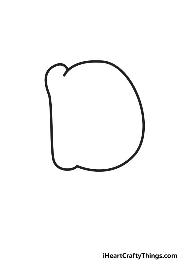 Bubble Letter D - Draw Your Own Bubble D In 7 Easy Steps