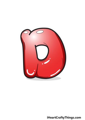 Bubble Letter D - Draw Your Own Bubble D In 7 Easy Steps