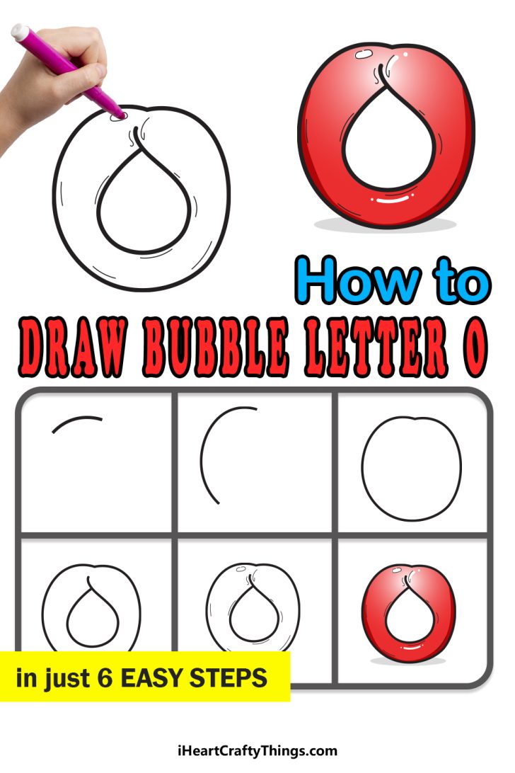 Bubble Letter O: Draw Your Own Bubble O In 6 Easy Steps