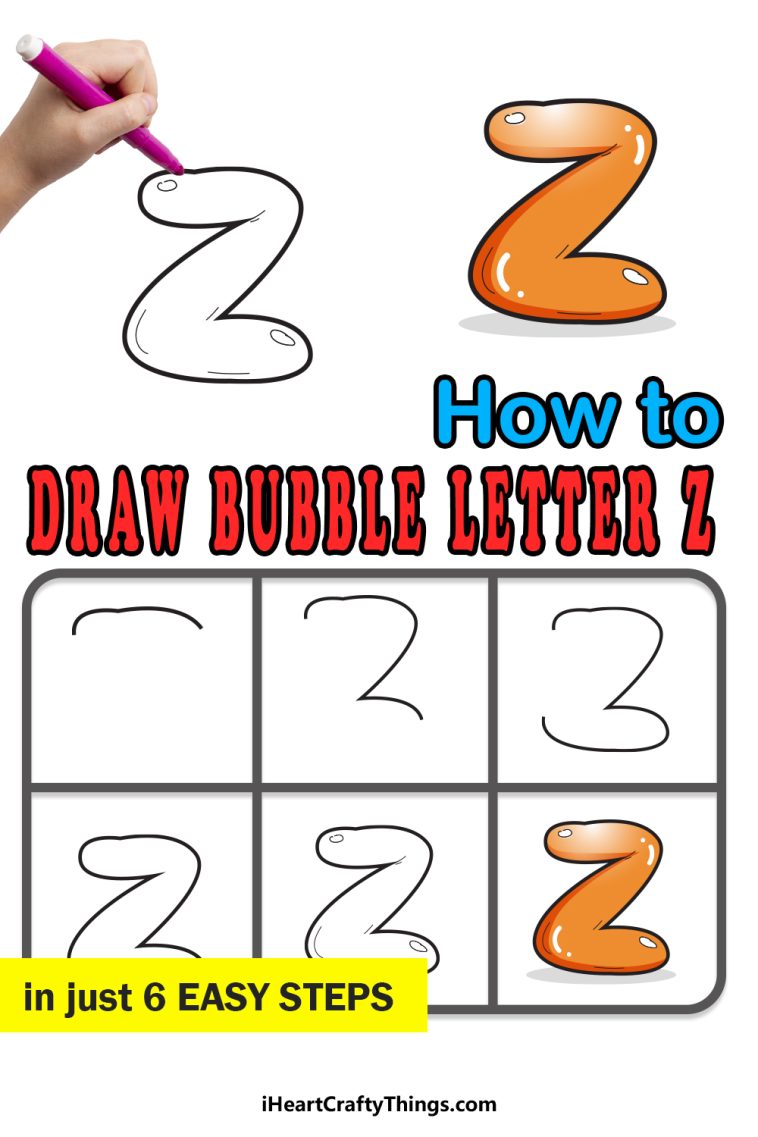 Bubble Letter Z: Draw Your Own Bubble Z In 6 Easy Steps