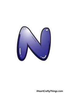 Bubble Letter N: Draw Your Own Bubble N In 6 Easy Steps