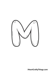 Bubble Letter M: Draw Your Own Bubble M In 7 Easy Steps