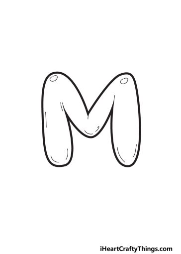 Bubble Letter M: Draw Your Own Bubble M In 7 Easy Steps