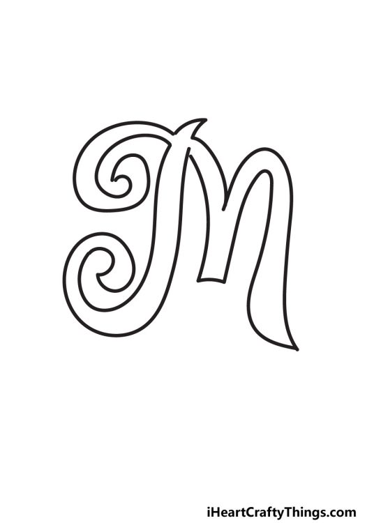 Fancy Letter M: Draw Your Own Fancy Letter M In 6 Easy Steps