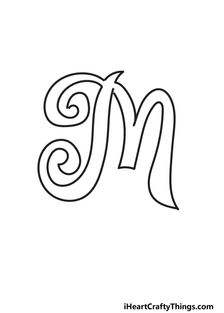 Fancy Letter M: Draw Your Own Fancy Letter M In 6 Easy Steps