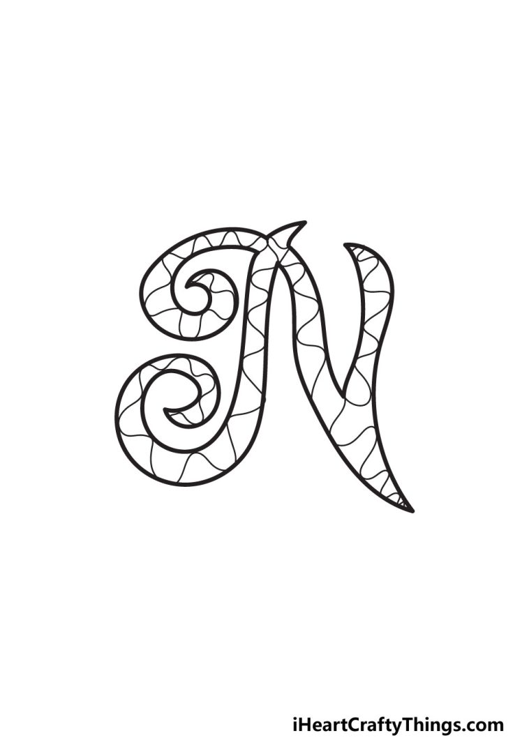 Fancy Letter N: Draw Your Own Fancy Letter N In 6 Easy Steps