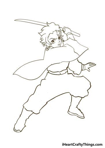 How To Draw Demon Slayer Step By Step!