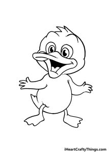 How To Draw A Cartoon Duck Step By Step!