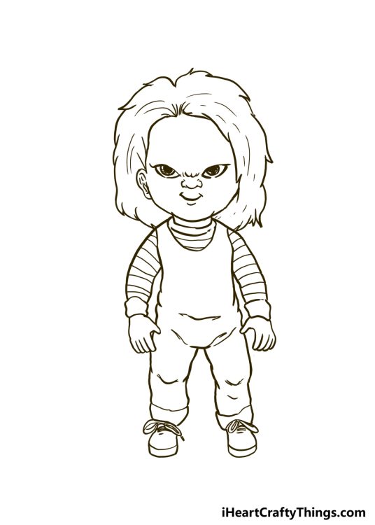 How To Draw Chucky Step By Step!
