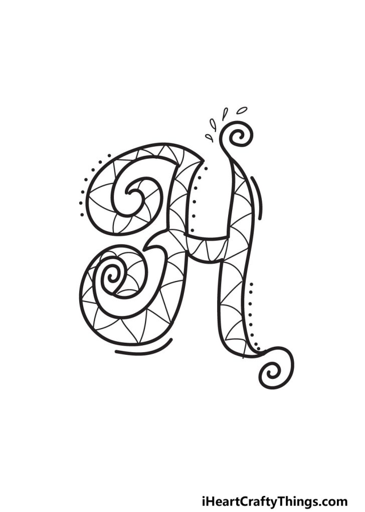 Fancy Letter H: Draw Your Own Fancy Letter H In 6 Easy Steps