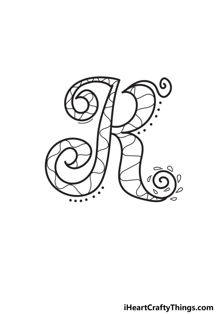 Fancy Letter K: Draw Your Own Fancy Letter K In 6 Easy Steps