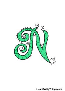 Fancy Letter N: Draw Your Own Fancy Letter N In 6 Easy Steps