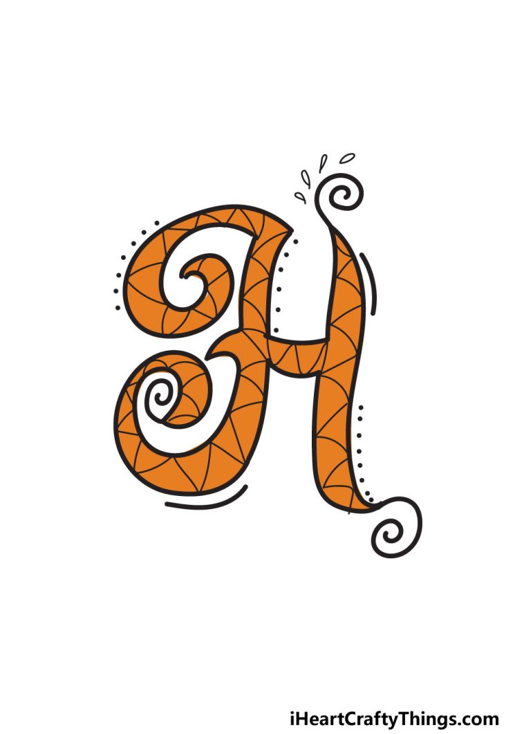 Fancy Letter H: Draw Your Own Fancy Letter H In 6 Easy Steps