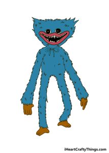 How To Draw Huggy Wuggy Step By Step!