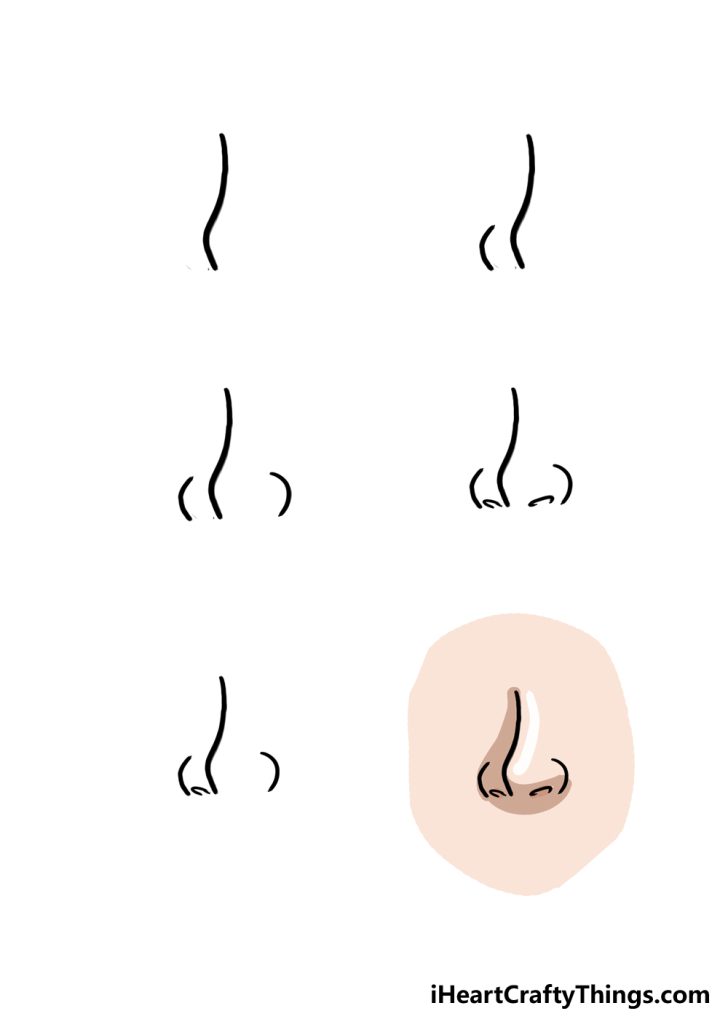 How To Draw An Anime Nose Step By Step!