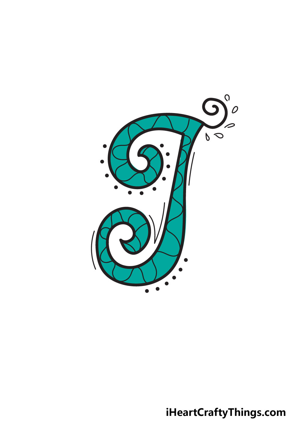 Fancy Letter I: Draw Your Own Fancy Letter I In 6 Easy Steps