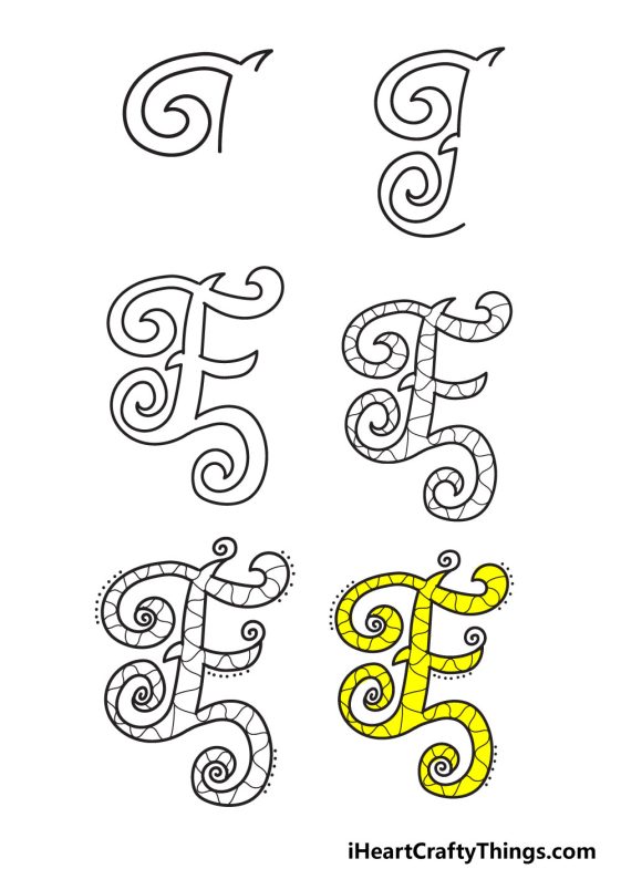Fancy Letter E: Draw Your Own Fancy Letter E In 6 Easy Steps