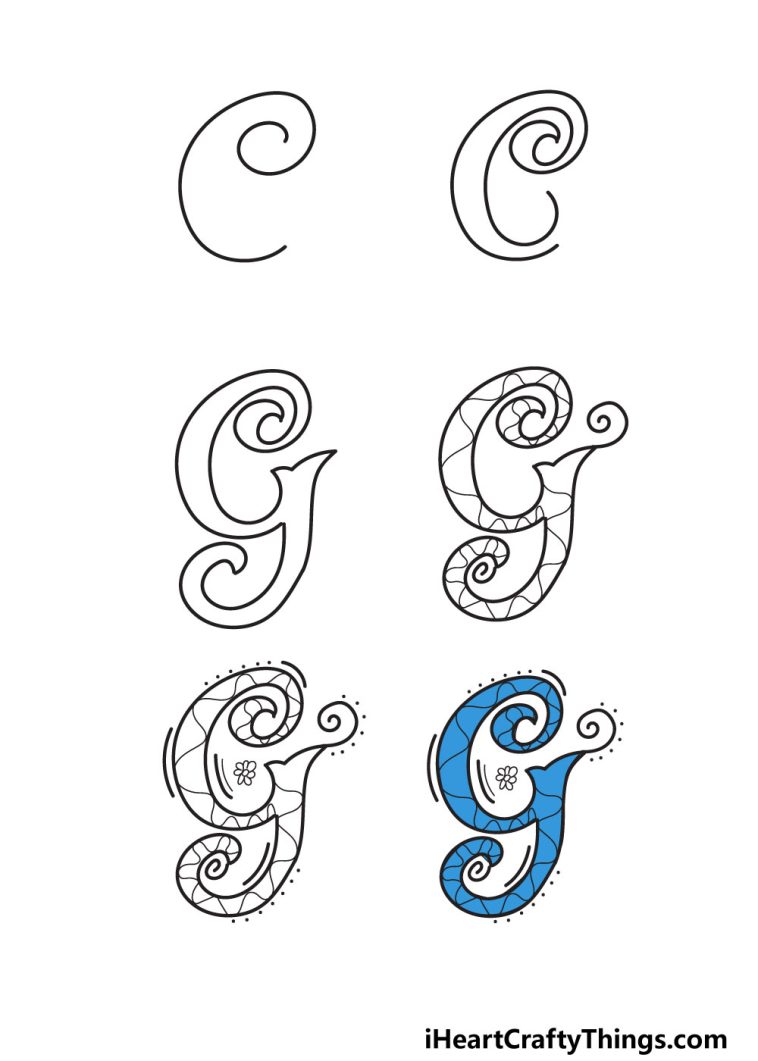 Fancy Letter G: Draw Your Own Fancy Letter G In 6 Easy Steps
