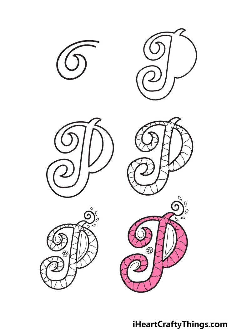 Fancy Letter P: Draw Your Own Fancy Letter P In 6 Easy Steps