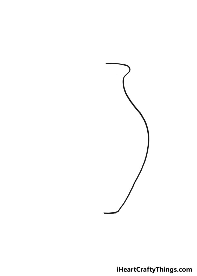 How To Draw A Flower Vase Step By Step!