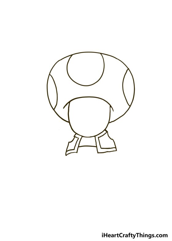 How To Draw Toad From Mario Step By Step!