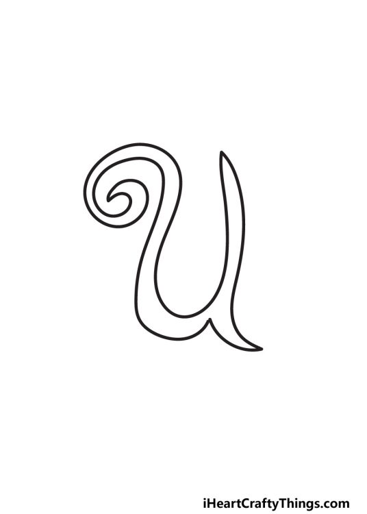 Fancy Letter U: Draw Your Own Fancy Letter U In 6 Easy Steps