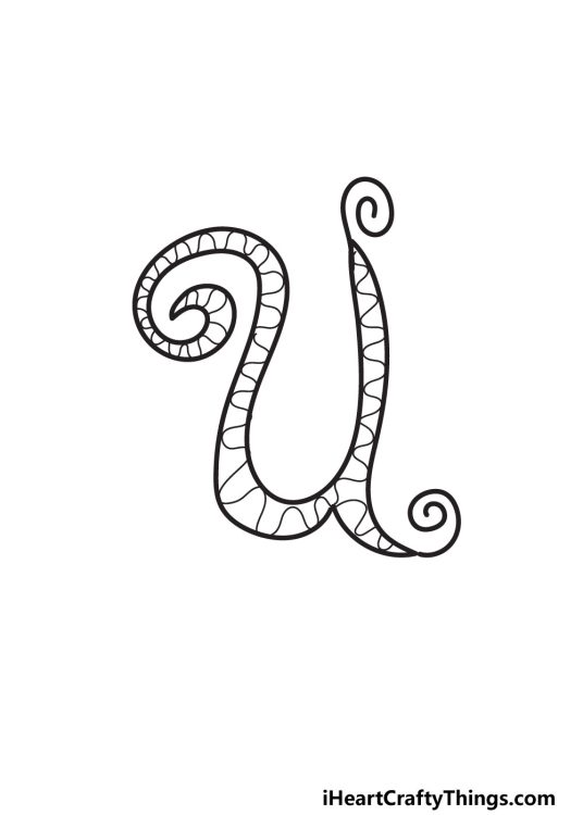 Fancy Letter U: Draw Your Own Fancy Letter U In 6 Easy Steps