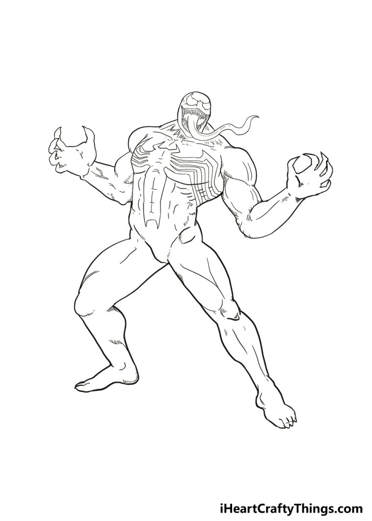 How To Draw Venom Step By Step!