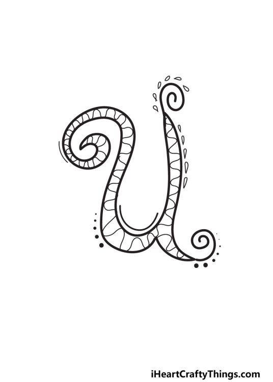 Fancy Letter U: Draw Your Own Fancy Letter U In 6 Easy Steps