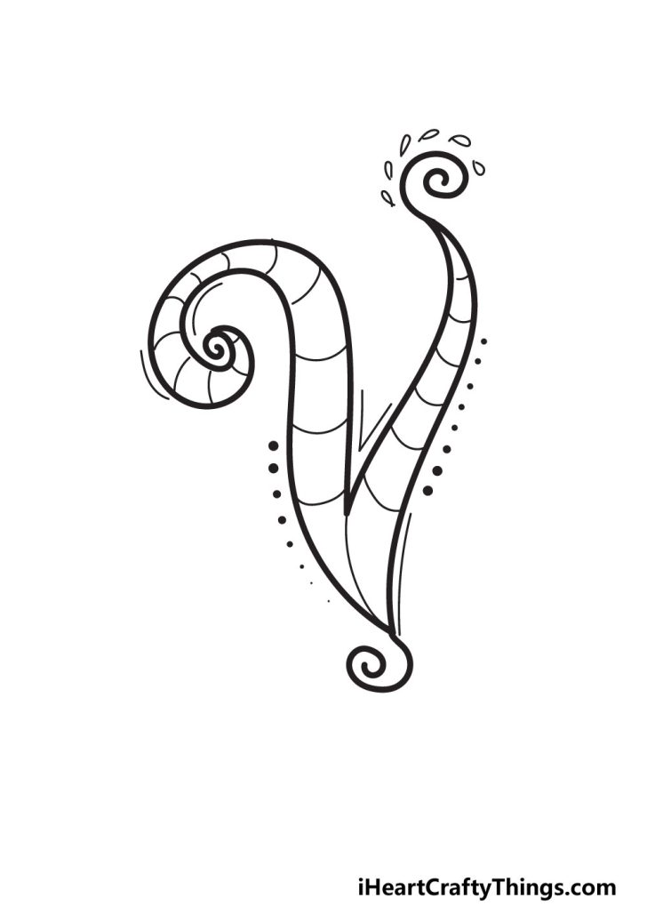 Fancy Letter V: Draw Your Own Fancy Letter V In 6 Easy Steps