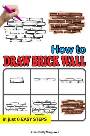 How To Draw A Brick Wall Step By Step!