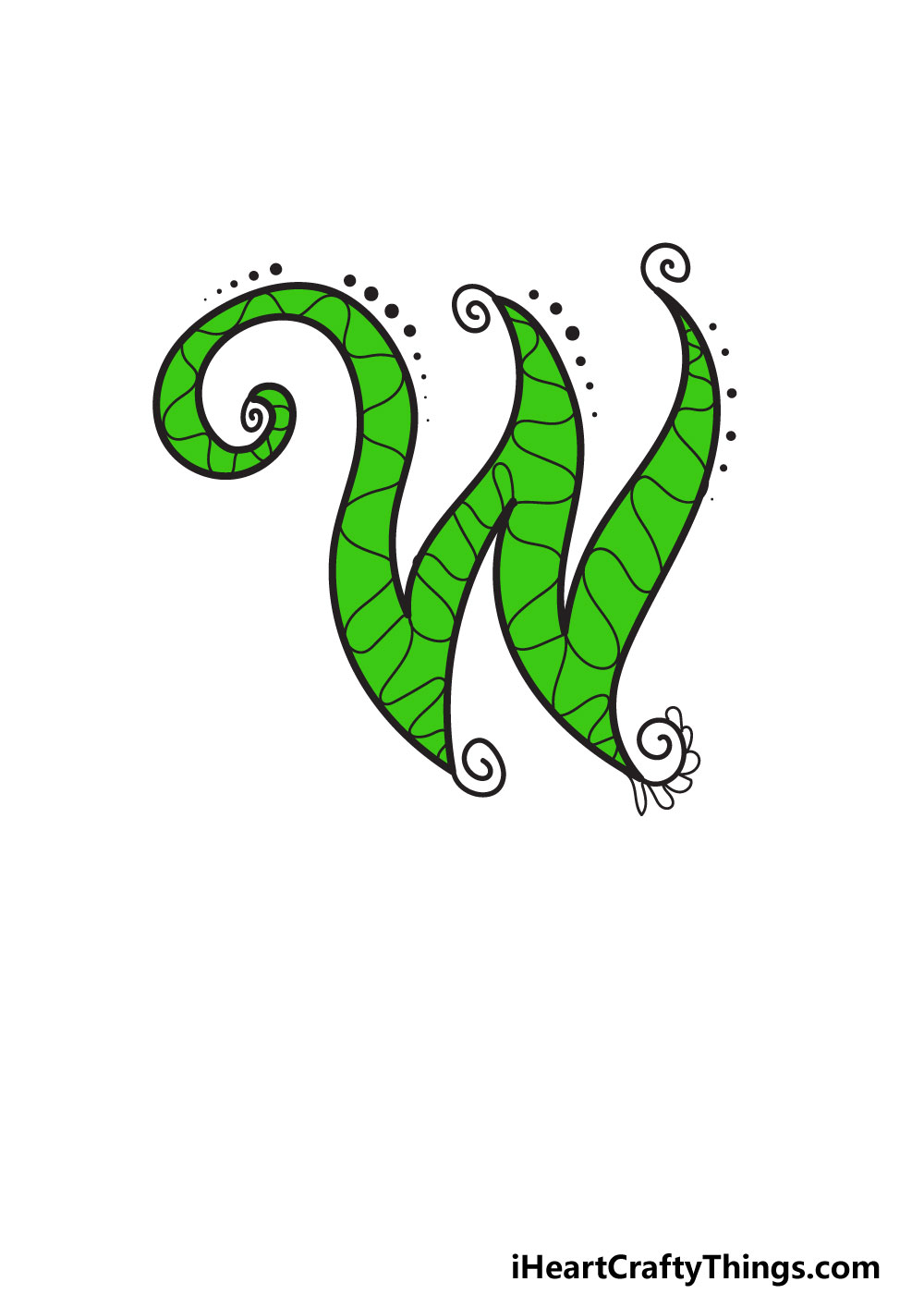 Fancy Letter W: Draw Your Own Fancy Letter W In 6 Easy Steps
