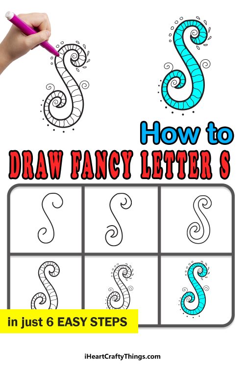 Fancy Letter S: Draw Your Own Fancy Letter S In 6 Easy Steps
