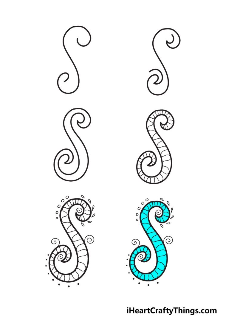 Fancy Letter S: Draw Your Own Fancy Letter S In 6 Easy Steps
